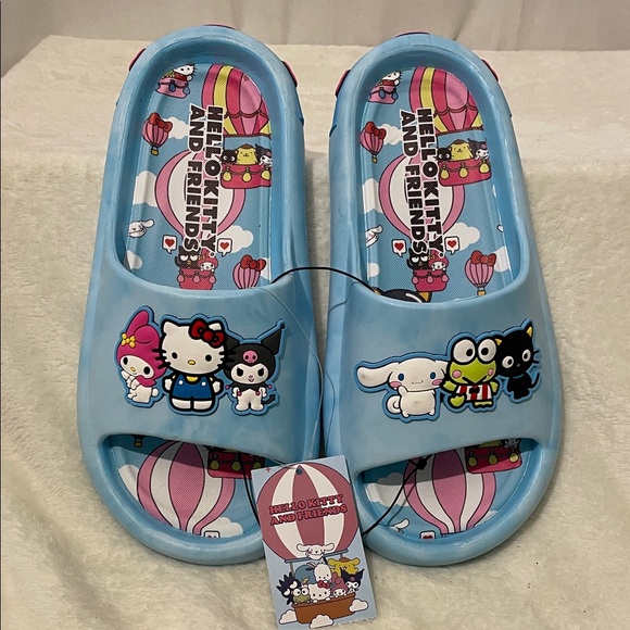 Hello Kitty | Shoes | New Hello Kitty Kids Slippers Light Blue | Poshmark